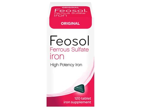 Feosol Original Ferrous Sulfate Iron Supplement 120 Ct 3 Pack