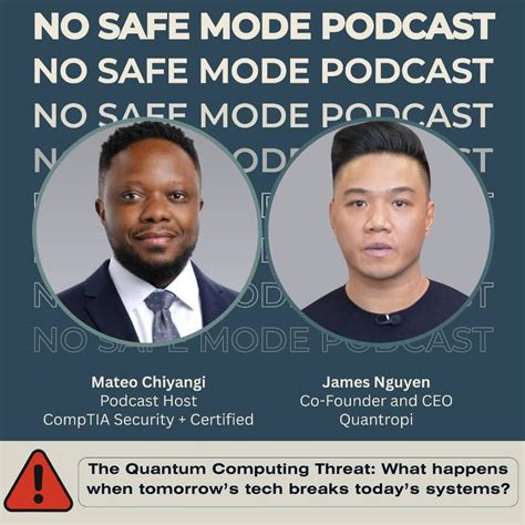 Quantumcomputing Cybersecurity Encryption Digitaltrust Techpodcast Mateo Chiyangi