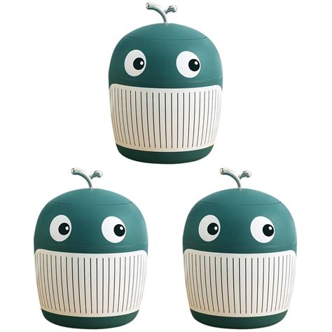 Homemaxs 3pcs Tiny Trash Can Desk Trash Can Mini Trash Can Mini Trash