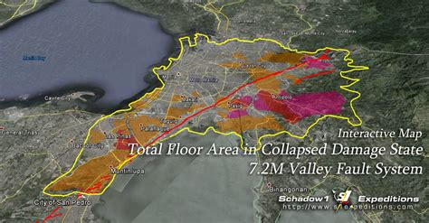 Interactive Map For The West And East Valley Fault Line On Rizal Metro