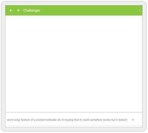 Word Wrap On Content Editable Div Ionic V3 Ionic Forum