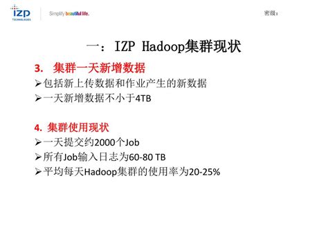 密级： 亿赞普hadoop应用浅析 izp 肖燕京 ppt download