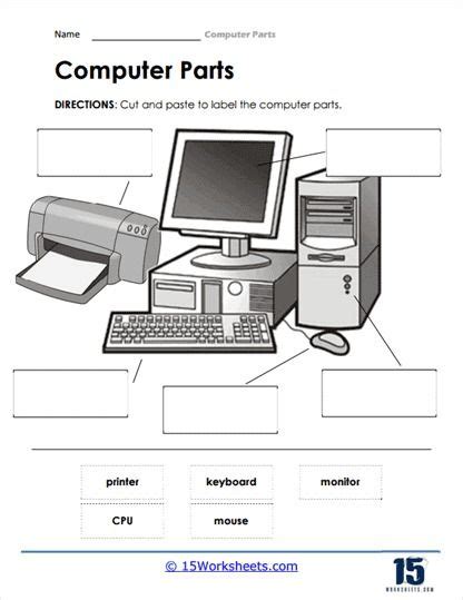 Grade1 Parts Of A Computer Worksheet Artofit