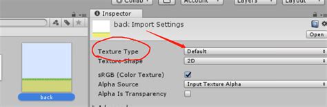 更改图片的Texture Type为Sprite D and UI 后显示无 技术问答 Unity官方开发者社区