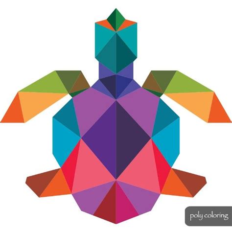 Colorful Geometric Turtle