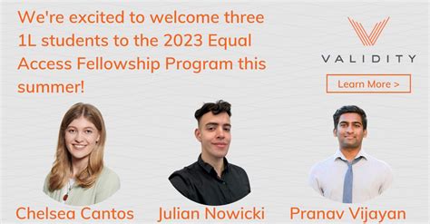 Validity Finance Llc On Linkedin Equal Access Fellowship Validity