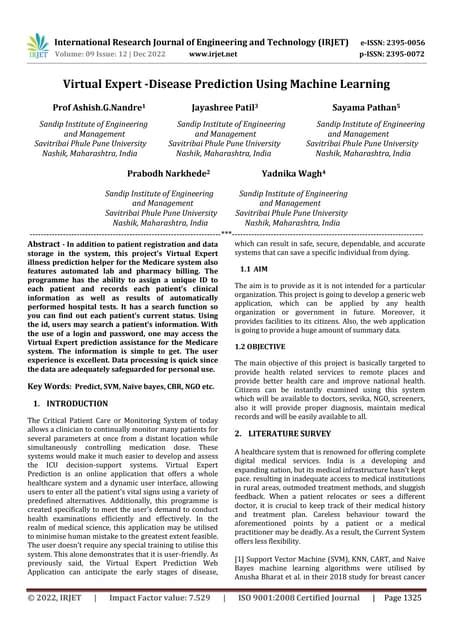 Sepsis Prediction Using Machine Learning Pdf