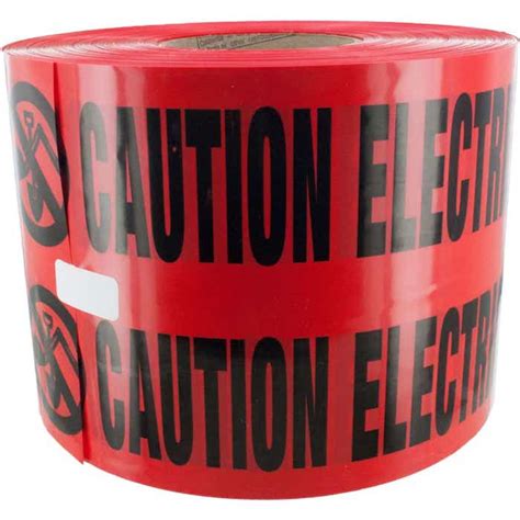 Underground Electrical Buried Electrical Line Caution Tape Detectable