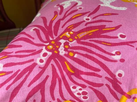 Lilly Pulitzer Lee Jofa Bimini Hibiscus Pinks And Oranges Etsy