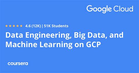 Data Engineering Big Data And Machine Learning On Gcp Specialization Coursya