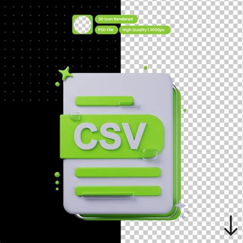 Illustration 3d Psd Du Format Csv Psd Premium