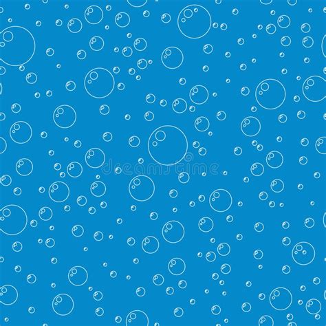 Water Air Bubble Seamless Pattern Stock Illustration Illustration Of