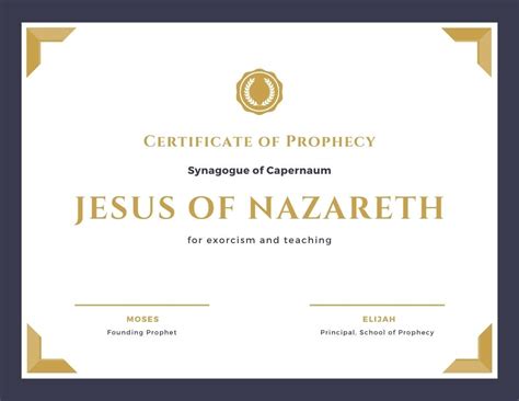 Certified Prophet — Ekklesia Project