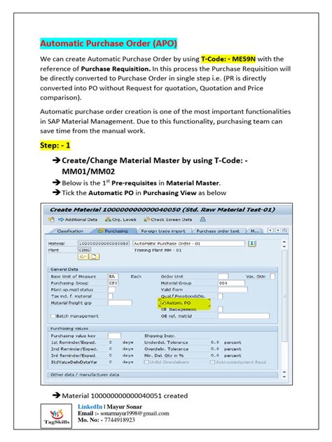 Auto Purchase Order Creation 1671383771 Pdf Computing