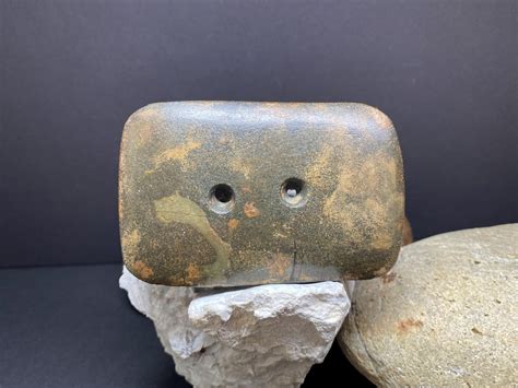 Authentic Native American Drilled Polished Slate Gorget Discovered In Webster County Ky