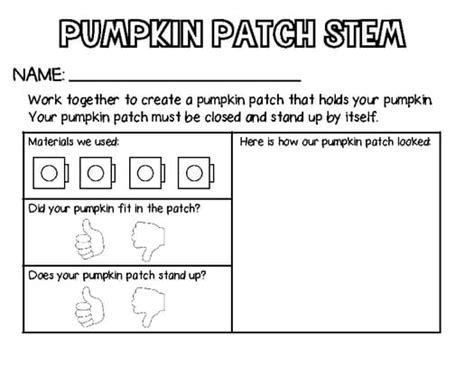 Pumpkin Patch Stem By Mshortonshomeroom Tpt