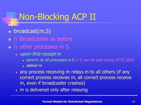 Ppt Formal Models For Distributed Negotiations Commit Protocols Powerpoint Presentation Id20565