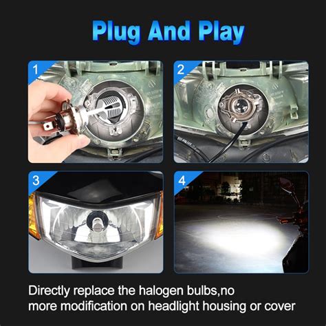 หลอดไฟหน้ารถจักรยานยนต์ P15d H4 Led H6 Led สําหรับ Motorbike Scooter