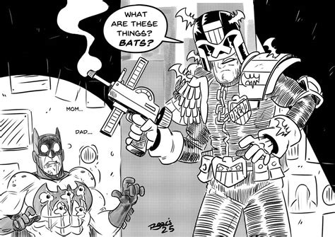 Dredd Vs Bats By Crazyjedichicken On Deviantart