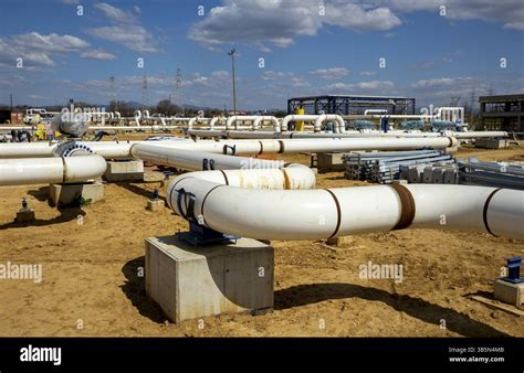 Construction Site Of An Interconnected Natural Gas Transmission Pipeline Highly Integrated