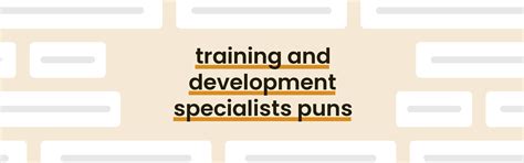 21 Best Training And Development Specialists Puns For 2025 Updated