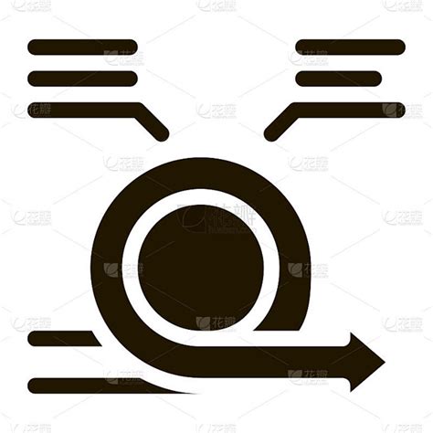 圆形敏捷箭头标记与注释字形图标