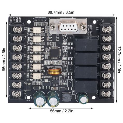 relay output plc controller dc 24v 5a plc industrial control board