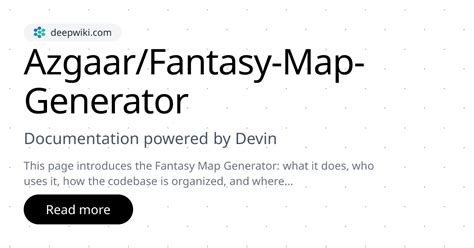 Azgaarfantasy Map Generator Deepwiki