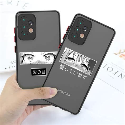 Japanese Cartoon Anime Girls Eyes Case Cover For Samsung Galaxy A12 A22