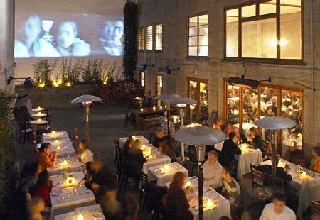 Eat And Sleep Under The Stars Foreign Cinema San Francisco Bing