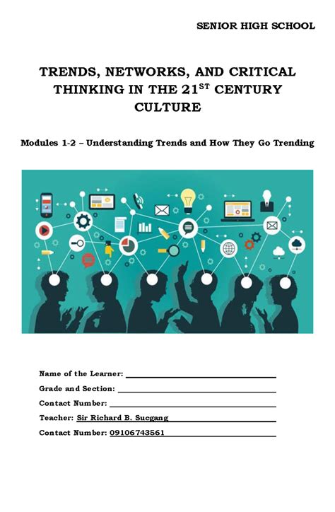 Tnct Module 1 2 Trends Networks And Critical Thinking Senior High