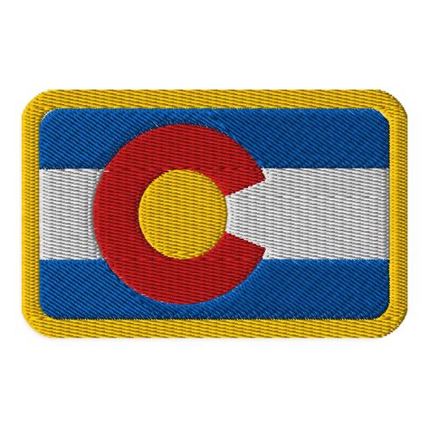 Colorado State Flag Patch Embroidered Patches Etsy