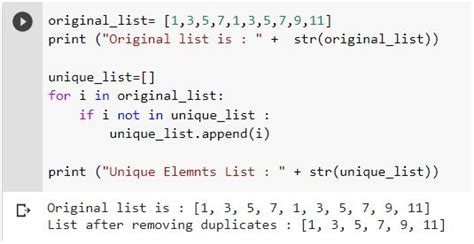 Get Unique Values From A List In Python I Tutorials
