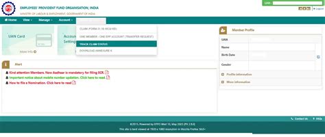 Epfo Claim Status Pf Claim Status Epf Claim Status