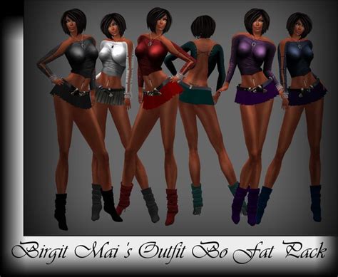 Second Life Marketplace Birgit Mais Outfit Bo Fat Pack Boxed