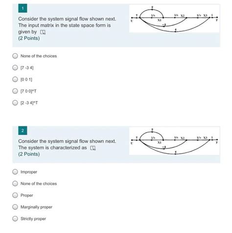 solved 1 lis 2 1 s 31 xi consider the system signal flow