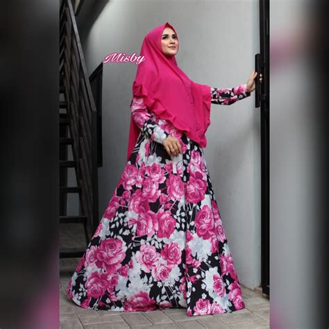 Misby Set Gamis Jilbab May Fashion