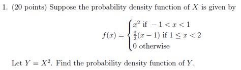 Solved Points Suppose The Probability Density Chegg
