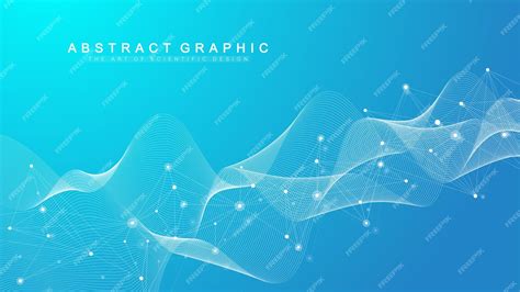 Premium Vector Digits Abstract Background With Connected Line And Dots