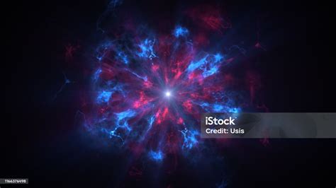 Onda De Choque Colorida Que Consiste En Partículas Elementos Vfx