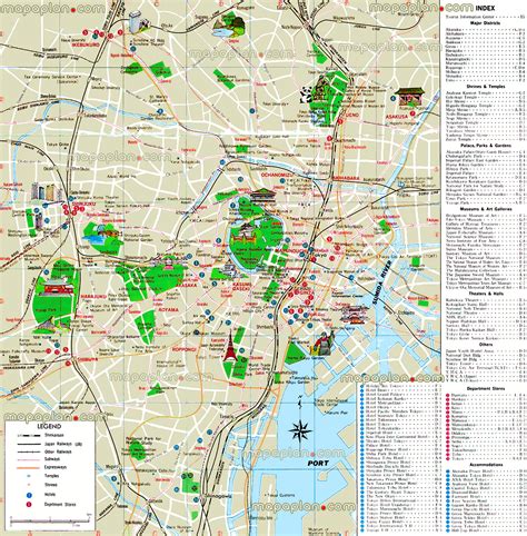 Tokyo Printable Tourist Map Printable Free Templates