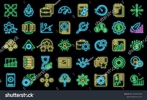 Performance Management Icon Outline Performance Management Stock Vector