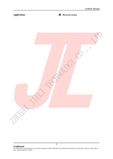 Ac6965e Datasheet Mcu Jieli