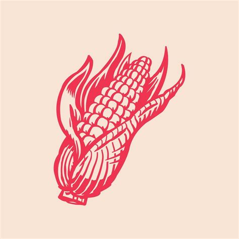 Corn Trendy Artwork Aesthetic Abstract Illustration Colorful Practical