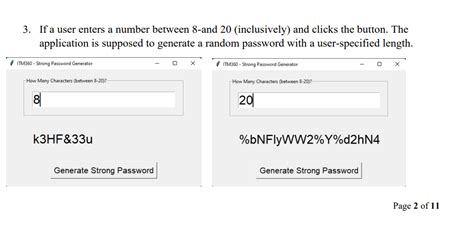 Solved You Will Develop A Strong Password Generator The