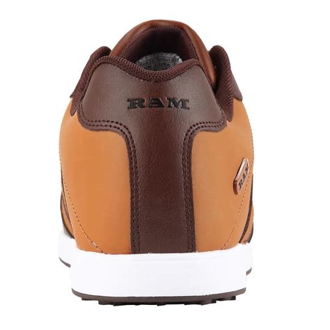 Ram Golf Fx Comfort Mens Waterproof Golf Shoes Brown Uk