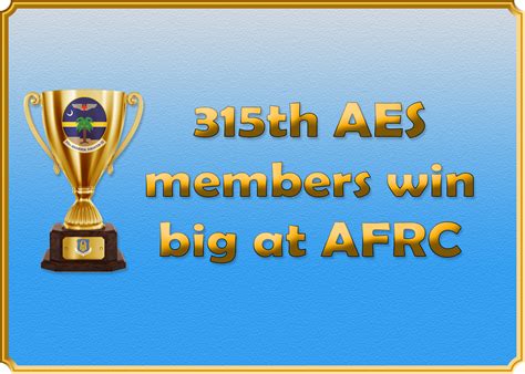 315 Aes Stands Out In Afrc Awards 315th Airlift Wing Article Display