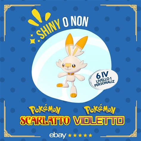 Scorbunny Shiny O Non 6 Iv Customizable Nature Level Ot Pokémon Scarlet
