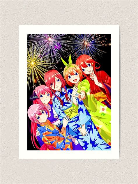 The Quintessential Quintuplets Art Print For Sale By Markreese