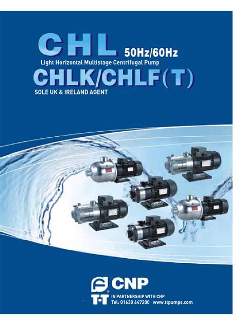 Cnp Stainless Steel Pumps Overview Pdf Pump Hydraulics